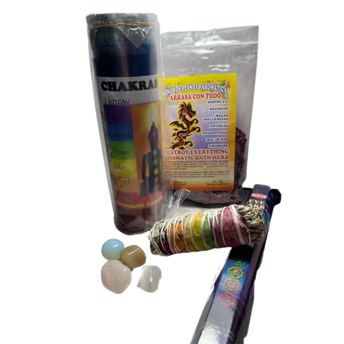 Chakra Moonlight - Full Moon & Chakra Balancing Kit ( Kit de Luna Llen ...