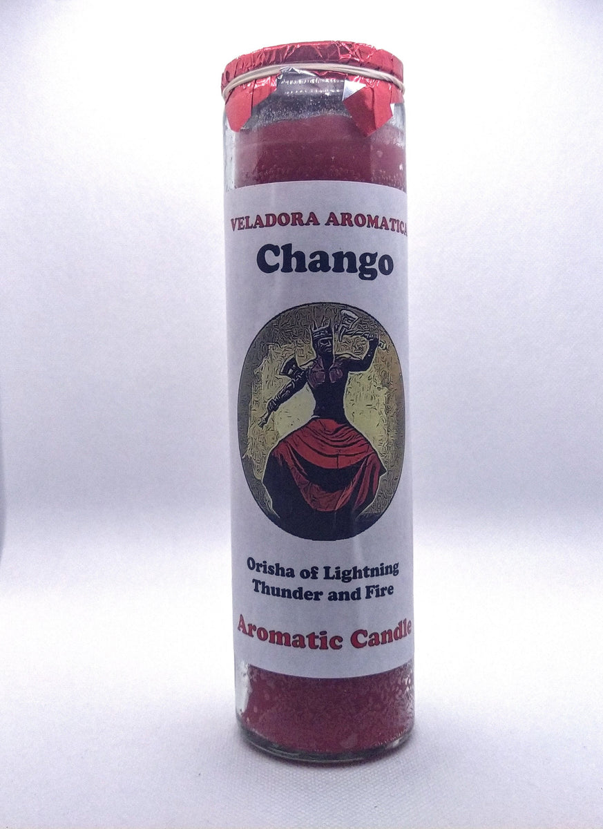 Botanica la Luz Divina : Chango Prepared Candle – botanicalaluzdivina