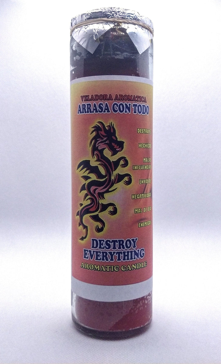 Destroy Everything Arrasa Con Todo Prepared Candle – botanicalaluzdivina