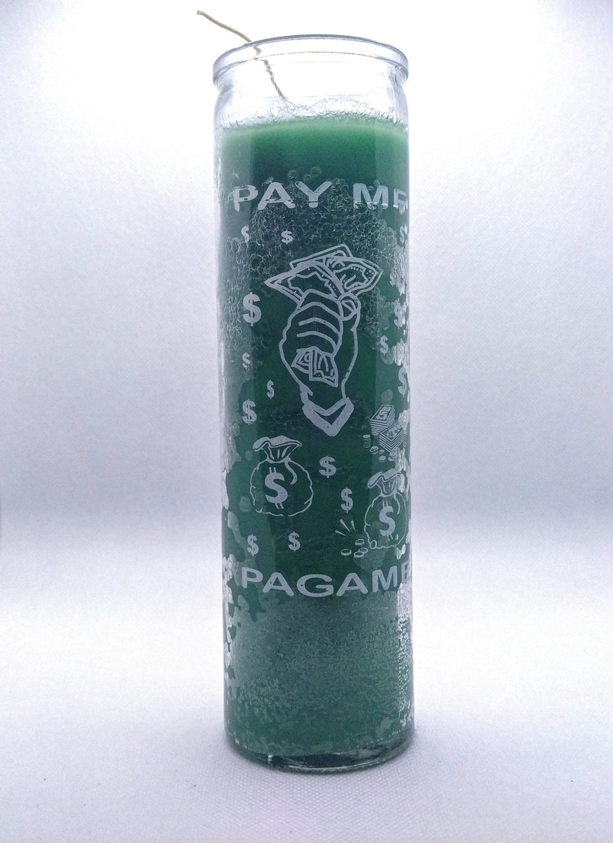 Botanica la Luz Divina : Pay Me ( Pagame ) Candle – botanicalaluzdivina