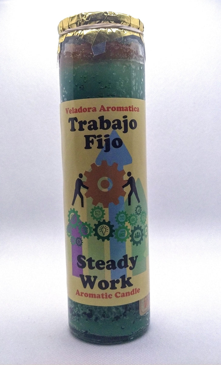 Steady Work Trabajo Fijo Prepared Candle – botanicalaluzdivina