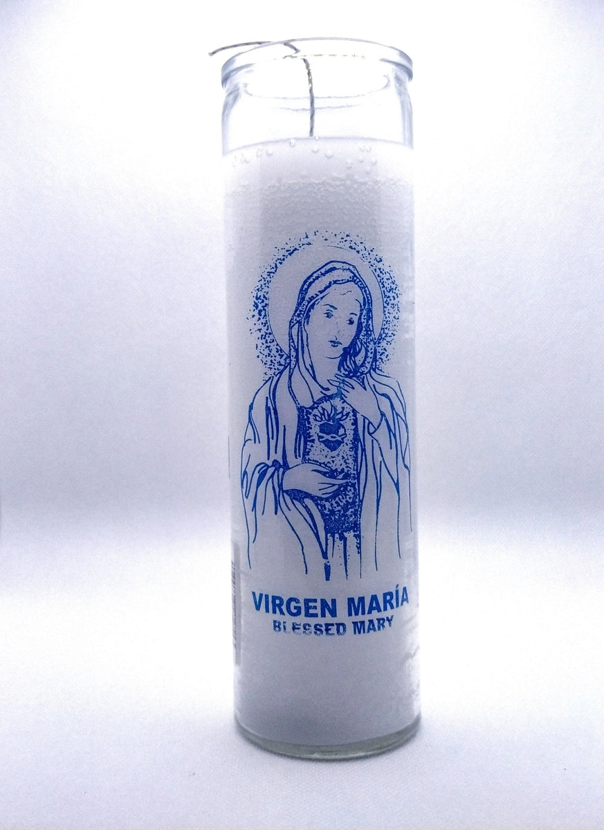 Botanica la Luz Divina : Virgen Maria Candle – botanicalaluzdivina